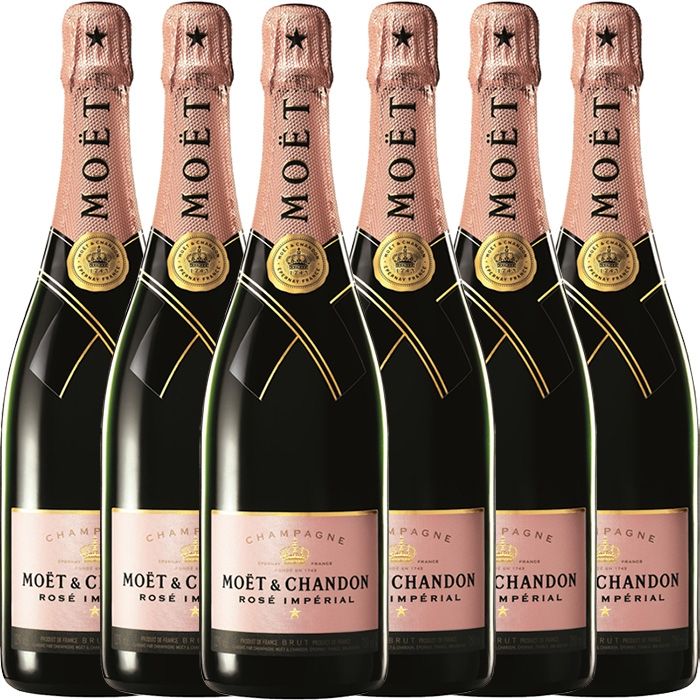 Moët & Chandon Brut Rosé Impérial 6 flessen | Champagneshop.nl